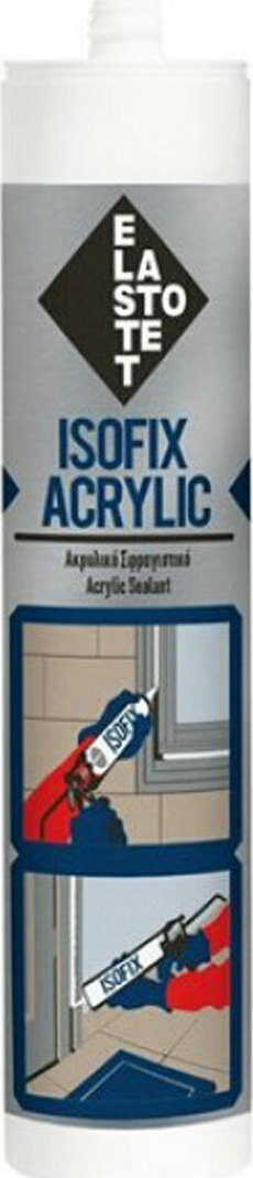 Elastotet Isofix Acrylic Ακρυλικό Σφραγιστικό Λευκό 260ml - serani.gr